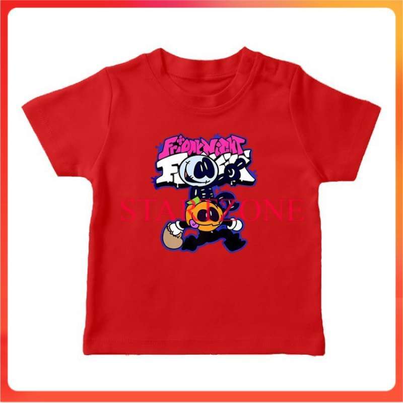 Jual Kaos Anak Friday Night Funkin Fnf Skid And Pump - Maroon L Di ...