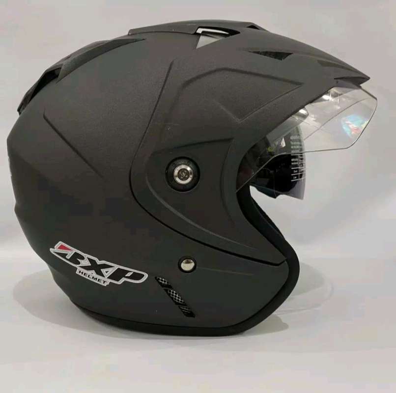 Promo Helm Motor Half Face JP 7 Polos Grey Metalic Sudah SNI Tipe ...