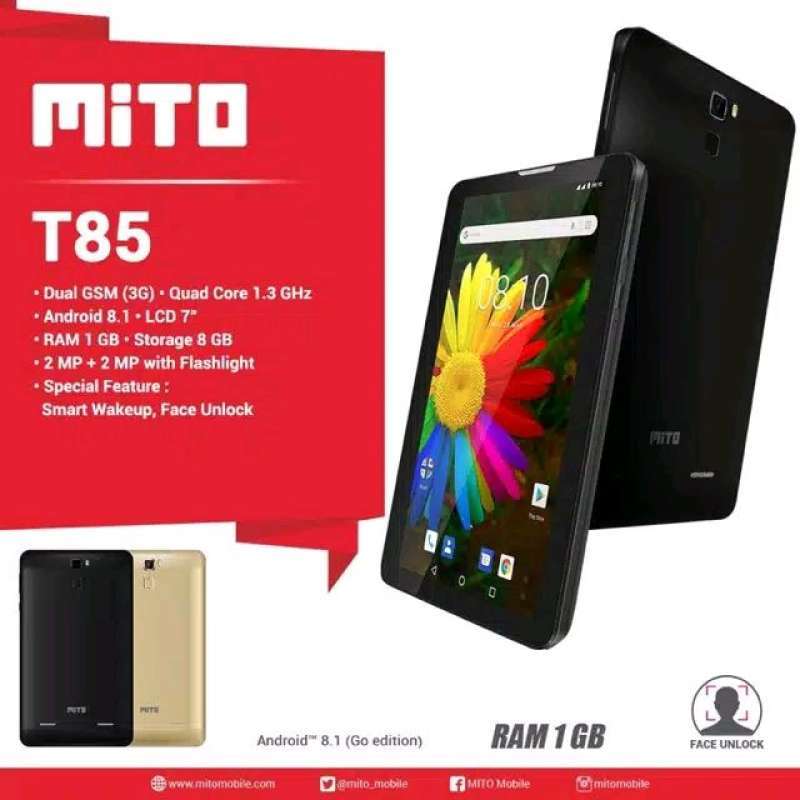 Jual TABLET MITO T85 RAM 1GB JARINGAN 3G DUAL GSM di Seller Sihnomo ...