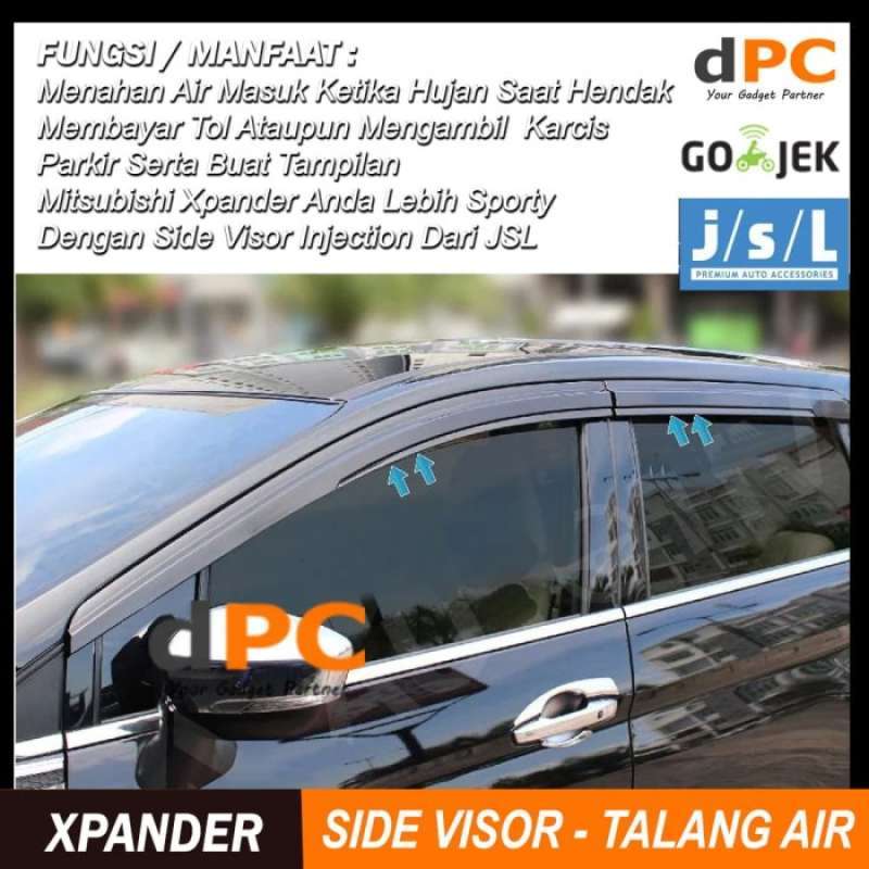 Jual Mitsubishi Xpander Talang Air Mobil JSL Model Injection Side Visor - Multicolor di Seller ...