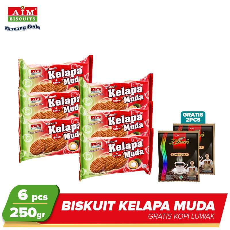 Jual AIM Biskuit Kelapa Muda x Kopi Luwak di Seller AIM Biscuits ...