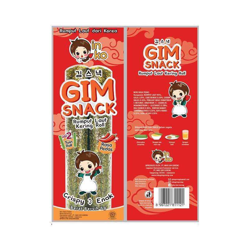 Jual Gim Snack - Rumput Laut Rasa Pedas 6gr Di Seller Bunda Pipin Mart ...