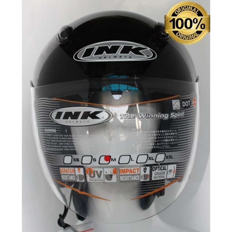 Promo Saleprice Helm Ink Centro Jet Solid Black Original Diskon 25% di ...