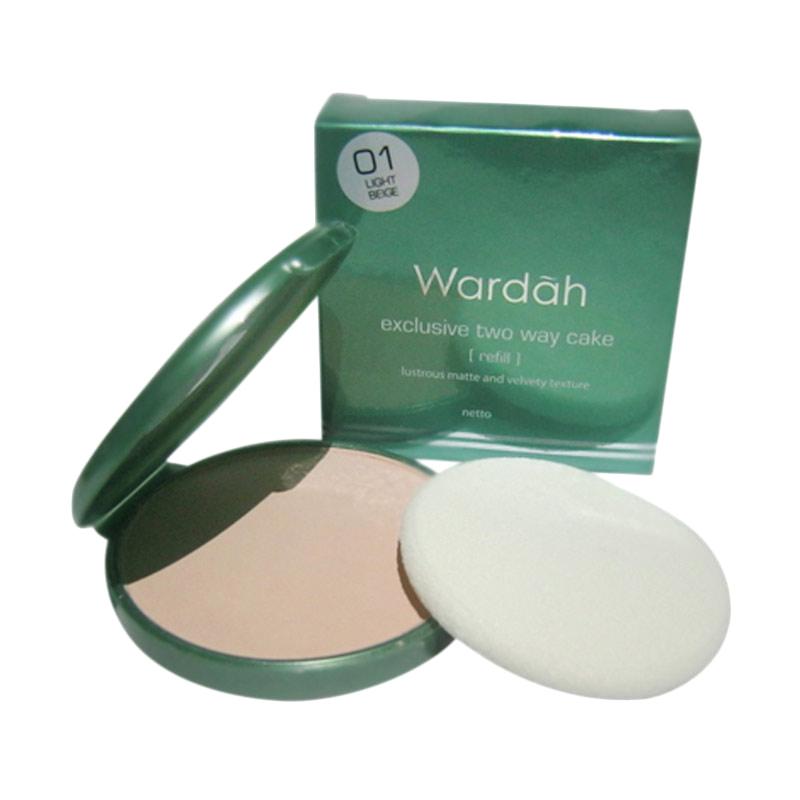Jual Wardah Refill Exclusive TWC Powder - 01 Light Beige [12 g] di ...