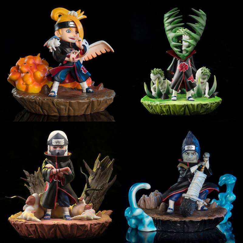 Jual Naruto Anime Akatsuki Action Figures Pain Konan Zetsu Itachi ...