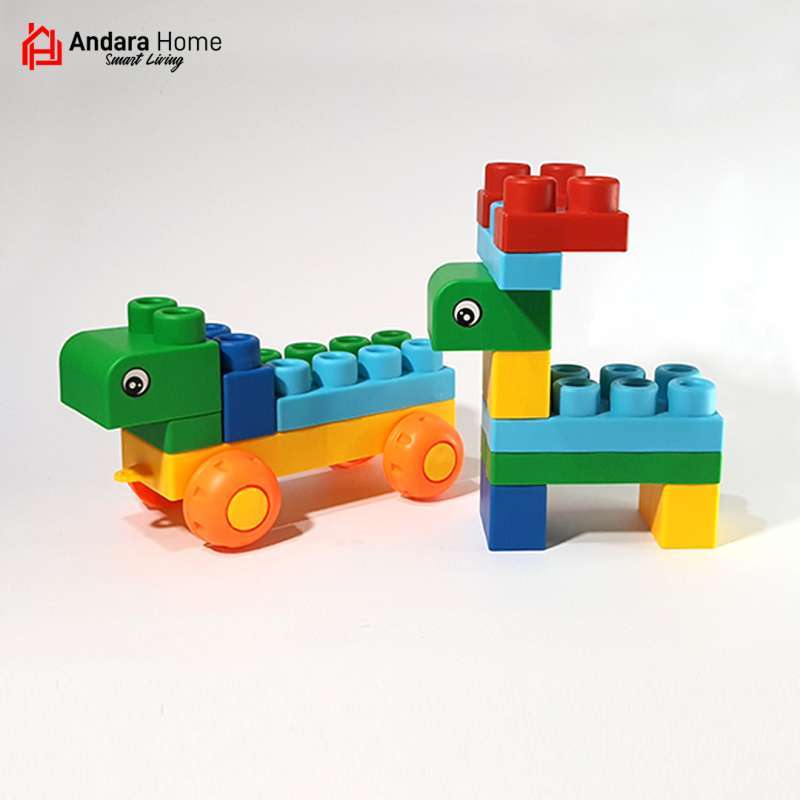 Promo Mainan DIY Balok Susun Lego Anak Building Block With Box ...