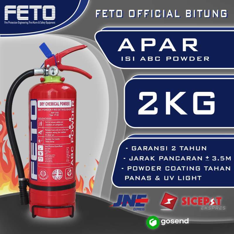 Jual Alat Pemadam Kebakaran (APAR) ABC Powder 2KG - FETO di Seller Feto Official Bitung - Kadu ...