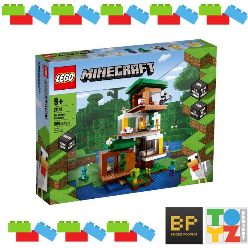 Jual Lego Minecraft 21174 The Modern Treehouse di Seller Toyz Project ...