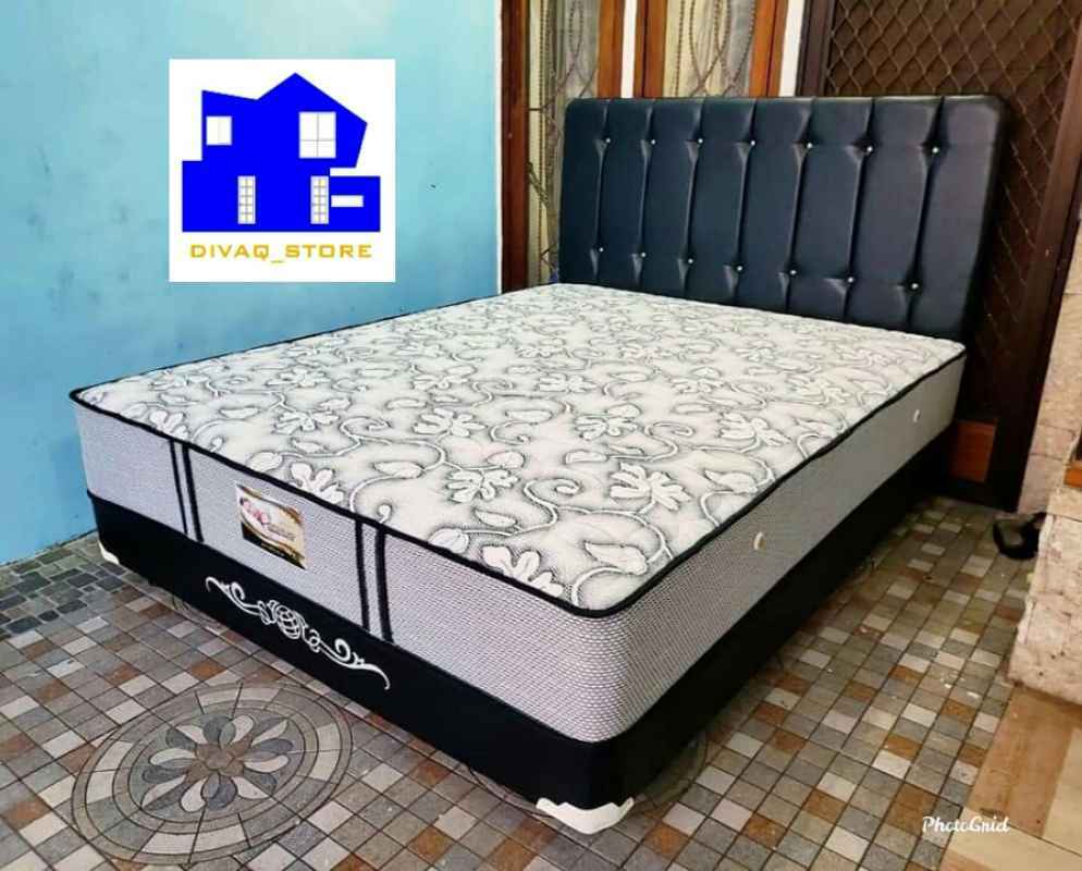 Promo Springbed New Minimalis (Type Boxy) - Hitam 160 X 200 Diskon 28% ...