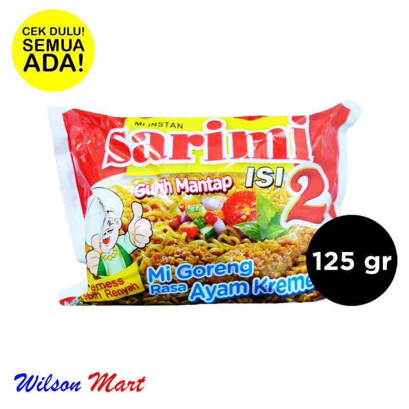 Jual SARIMI ISI 2 MIE INSTANT MI GORENG RASA AYAM KREMES 125 GRAM di ...