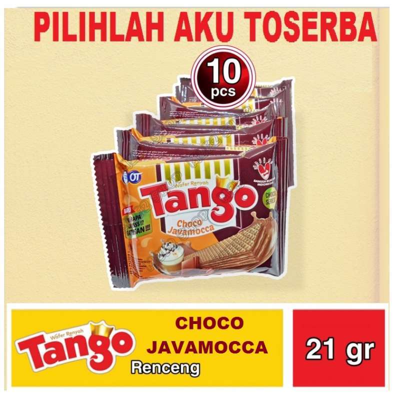 Jual Tango Wafer CHOCO JAVAMOCCA 21 gr - (HARGA 1 RENCENG ISI 10 SACHET ...