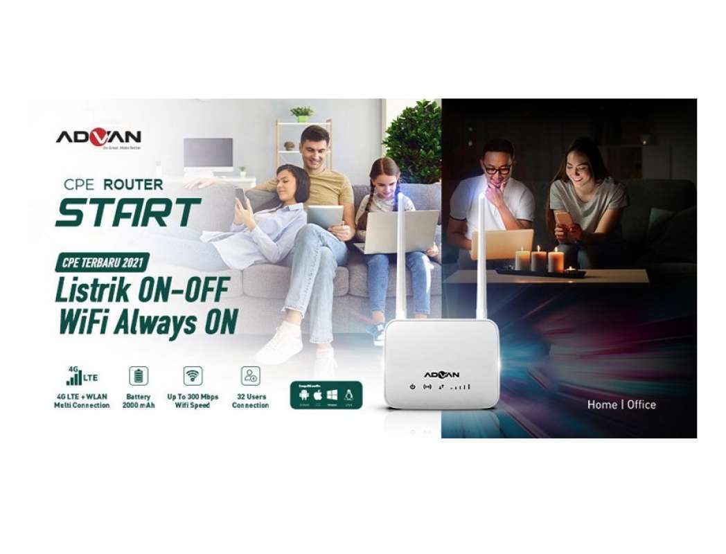Promo Advan Cpe Router Start Modem 4G Wifi Always ON Unlocked Orbit ...