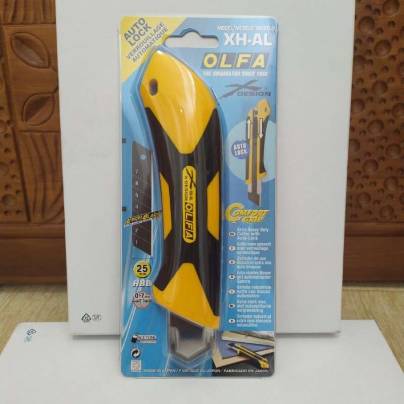 Promo Pisau Cutter 25mm Auto Lock Snap-Off Blade Cutter XH-AL Olfa di Seller Parveen.Shop - Kota ...