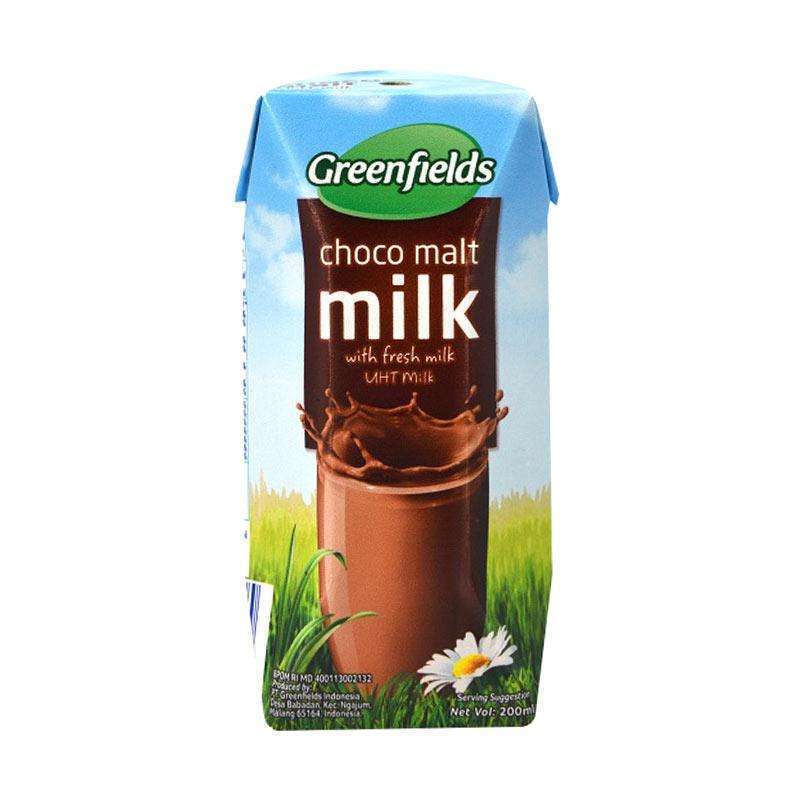 Jual Greenfields UHT Choco Malt Minuman Susu [200 mL] di Seller Best ...