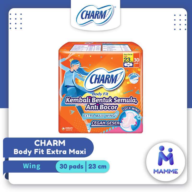 Jual Charm Pembalut Body Fit Wing 23 cm isi 30 pads di Seller Mamme ...