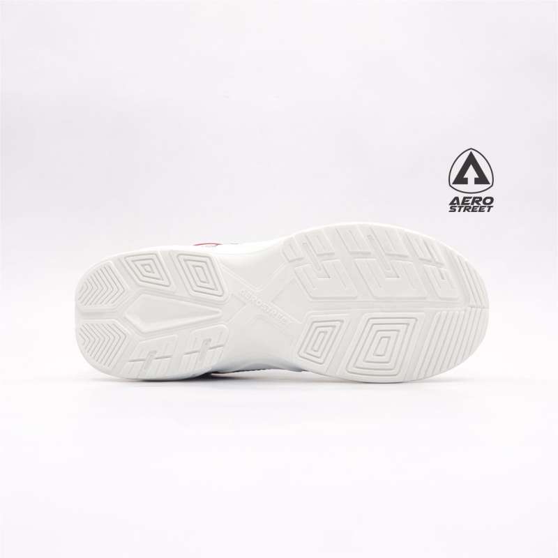 Promo Aerostreet 40-43 Riku Putih Merah - Sepatu Sneakers Casual Sport ...