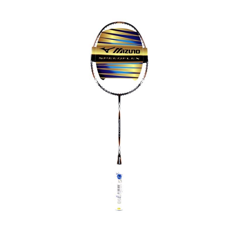 Jual Mizuno Anti twist Speedflex 7.1 Raket Badminton - Harmony Black ...