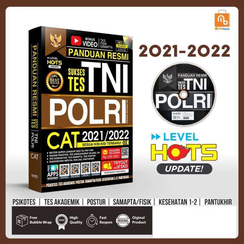 Jual Gramedia Bengkulu Panduan Resmi Sukses Tes Tni Polri 2021 2022 Di