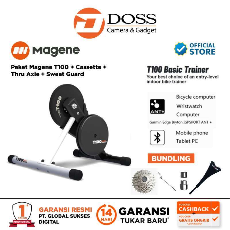 Jual Magene T100 Semi Smart Trainer for Zwift dan Onelap - PAKET 3 di ...