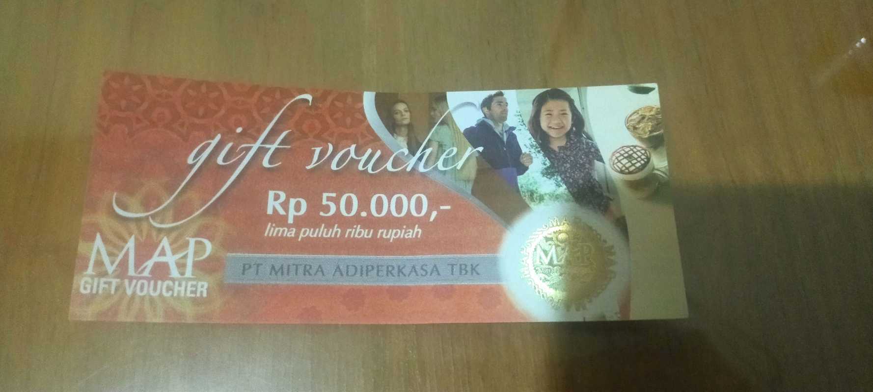 Jual MAP GIFT Voucher di Seller Natural - Kalijudan, Kota Surabaya | Blibli