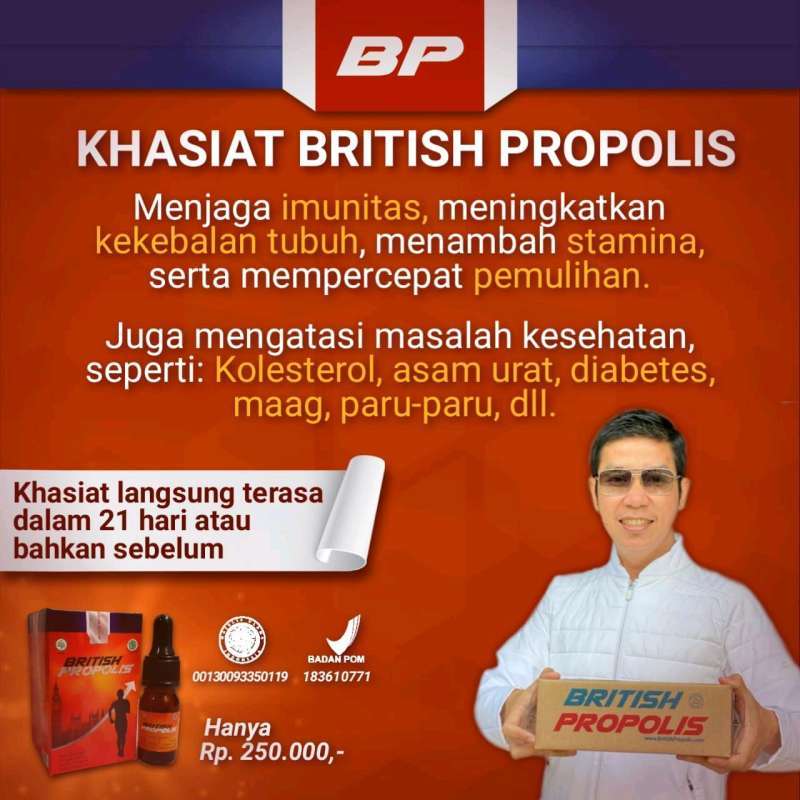 Promo British Propolis Paket Hemat 3 Botol Garansi 100% Original Diskon 13% Di Seller British ...
