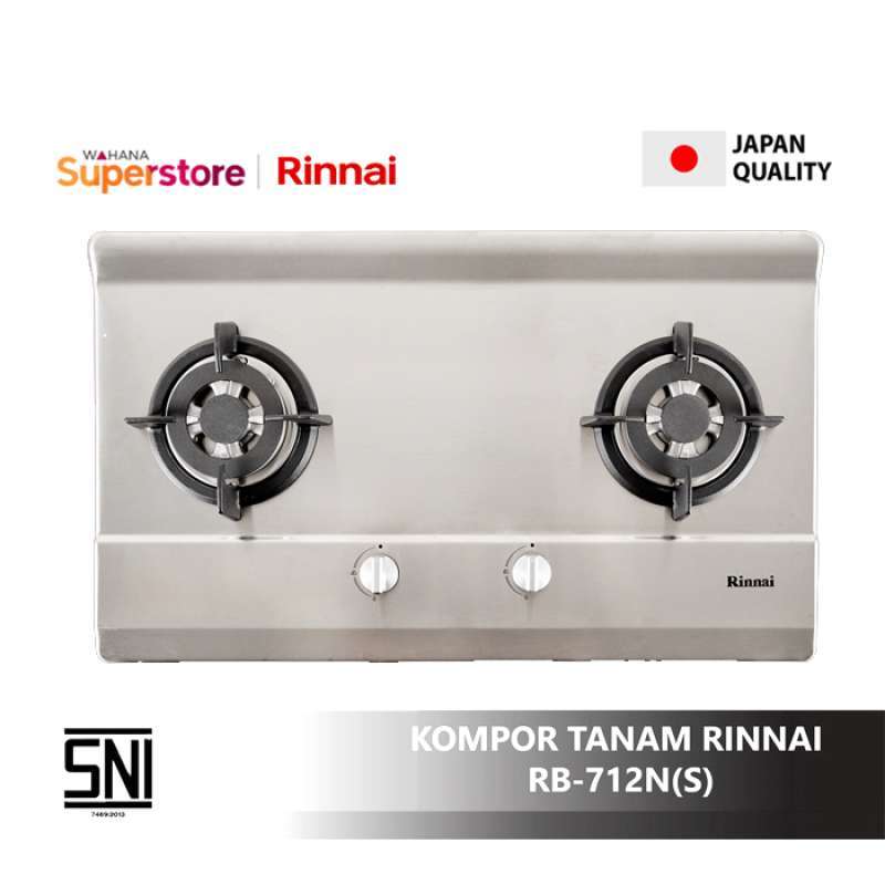 Promo Rinnai Kompor Gas TanamRB-712N(S) / Rinai RB 712N S / Kompor Gas ...