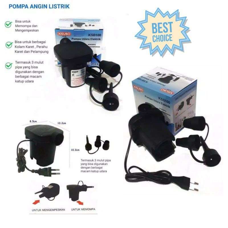Jual Pompa Angin Listrik KISUBO KSB100 - Pompa Listrik Kolam renang di Seller FORTUNE TOYS ...