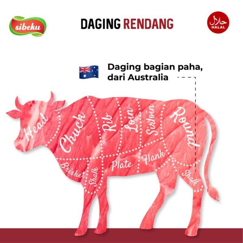 Jual Daging Sapi Rendang Halal 1kg Frozen Food Import Dari Australia Di ...