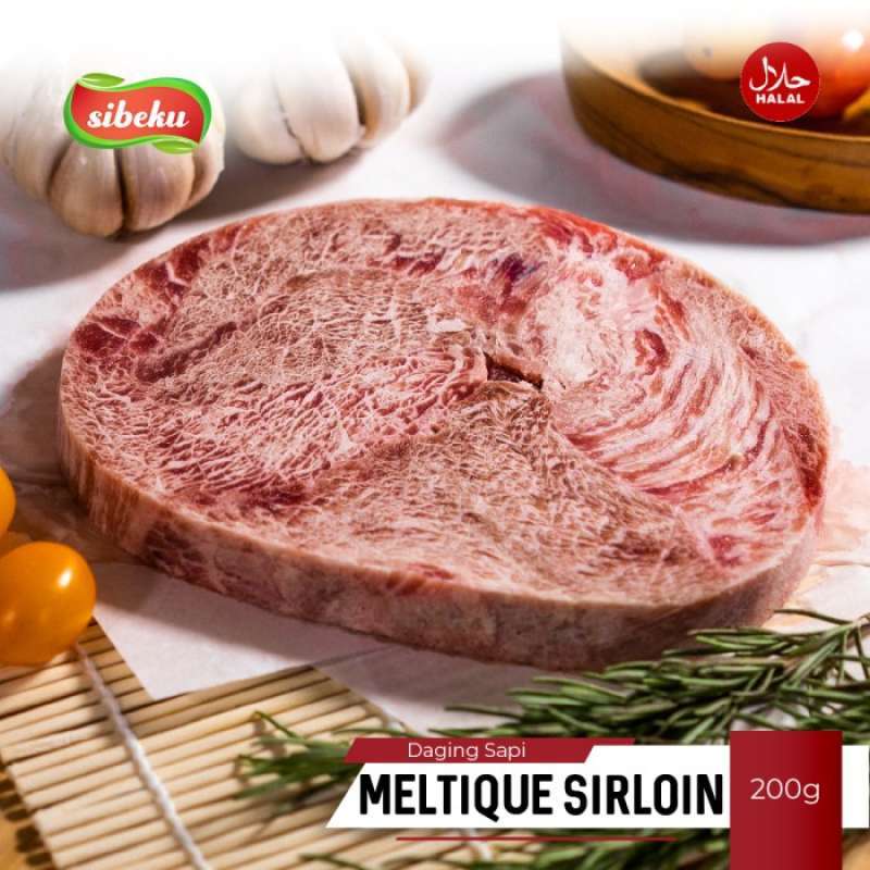Jual Daging Sapi Meltique Sirloin Beef Halal & Higienis 200 gram Frozen ...