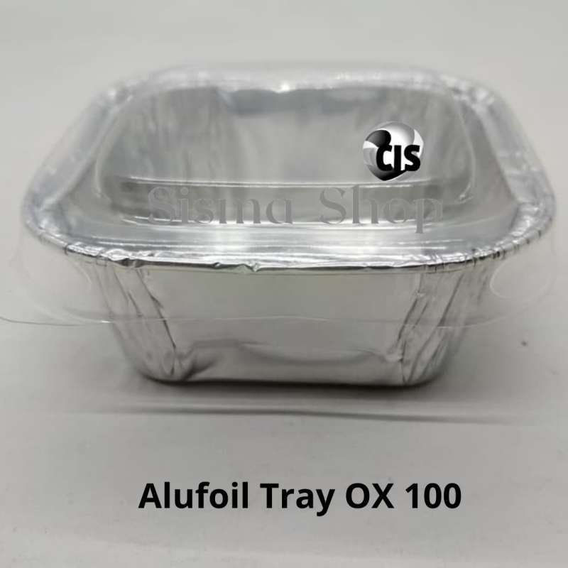 Jual Alumunium Foil Tray Ox-100 + Tutup / Aluminium Ox-100 Ox 100 Kotak ...