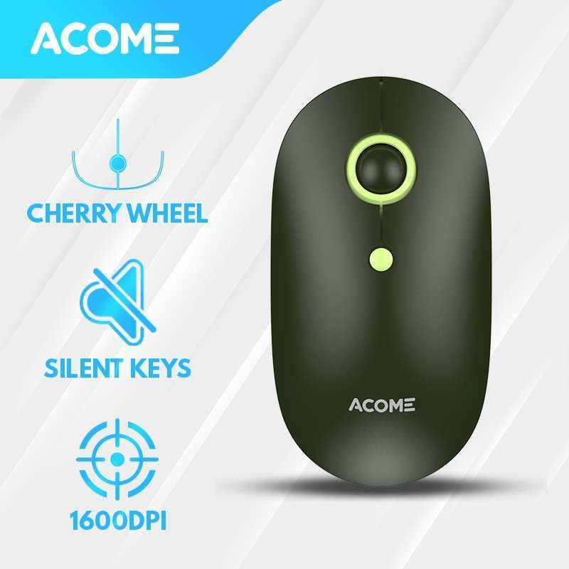 Jual ACOME AM300 Mouse Fashion Color Wireless Silent Click Ergonomic ...