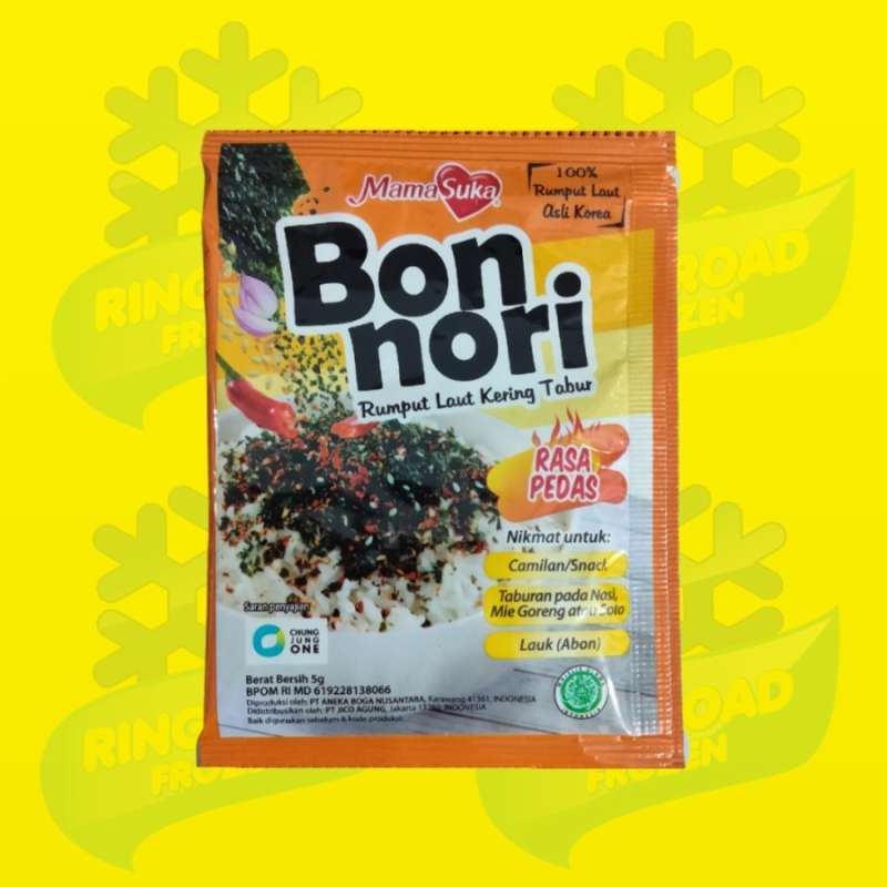 Jual MAMASUKA BON NORI 5 GR - RUMPUT LAUT DENGAN BUMBU - SPICY di ...