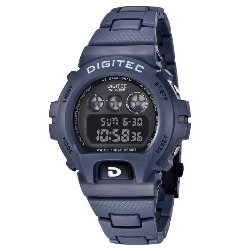 Jual Jam Tangan Pria Digital Digitec Dg-5198r With Digital Features ...