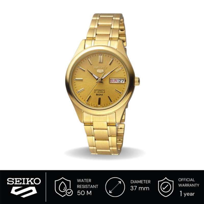 Jual Seiko 5 Automatic Stainless Gold Snk876 K1 Original & Branded ...