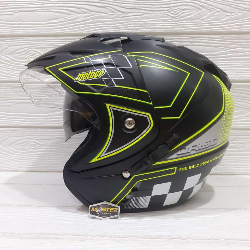 Jual Helm Motor Sni 2 Kaca Double Visor Daiso Motogp Yellow Di Seller