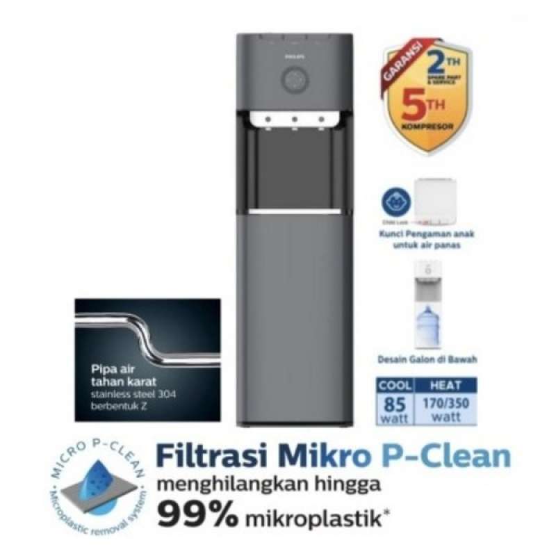 Jual DISPENSER GALON BAWAH PHILIPS ADD 4966 GREY -- KHUSUS MEDAN di ...