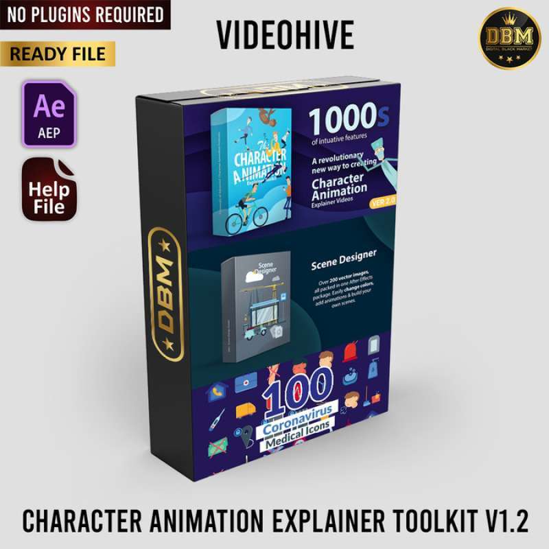 Jual Videohive Character Animation Explainer Toolkit V1 di Seller DIGITAL BLACK MARKET - Bahagia ...