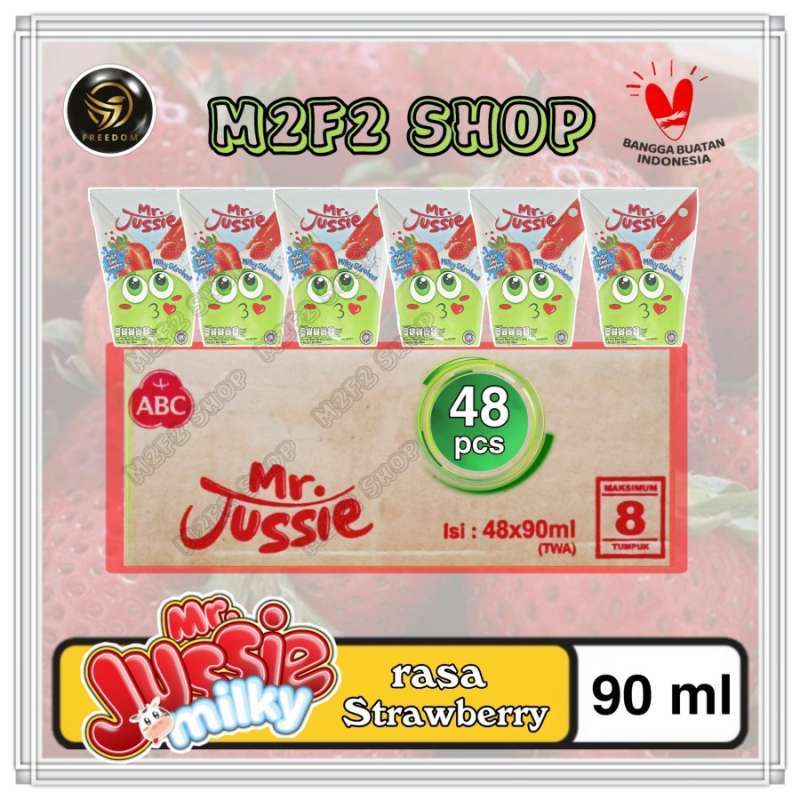 Jual ABC Mr Jussie Milky Strawberry | Stroberi - 90 ml (Kemasan Karton ...