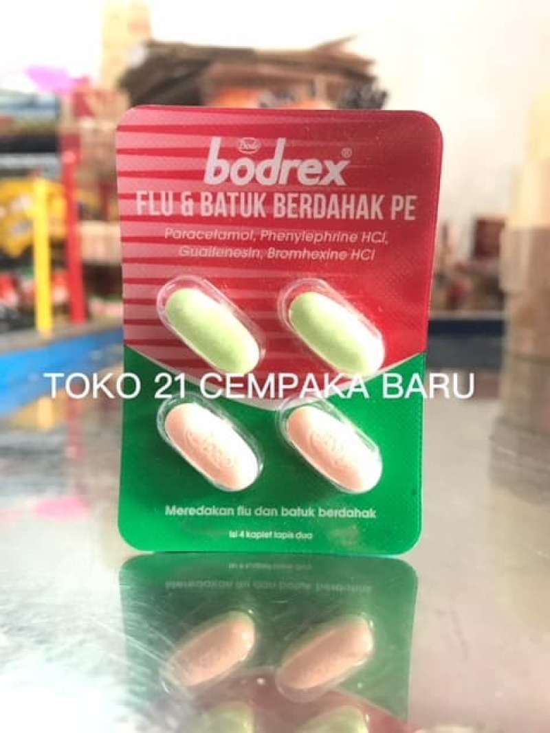 Jual Obat BODREX FLU & BATUK BERDAHAK 1 STRIP @ 4 KAPLET Sakit Kepala ...