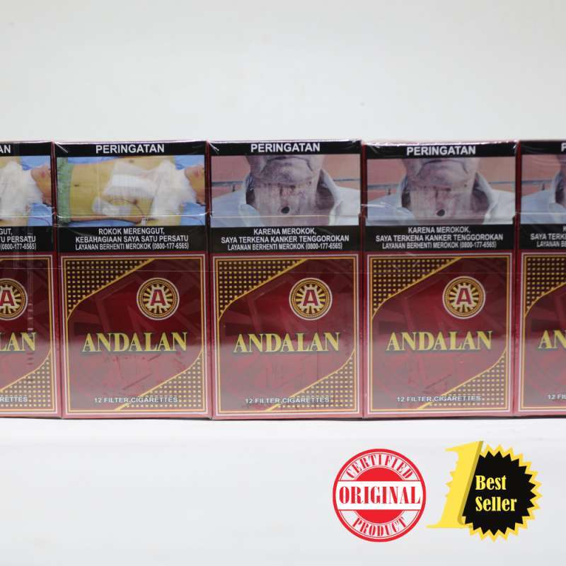 Jual Andalan Filter 12 / Rokok Andalan Filter Isi 12 Batang / 1 Slop 10 ...