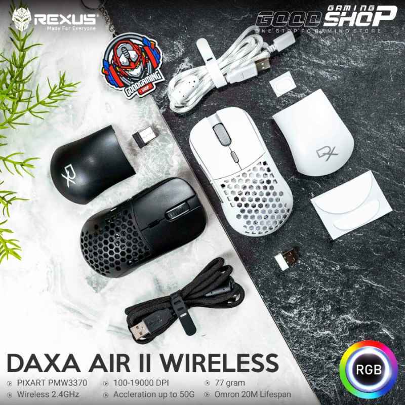 Jual Rexus Daxa Air Ii Wireless - Daxa Air 2 Wireless Gaming Mouse ...