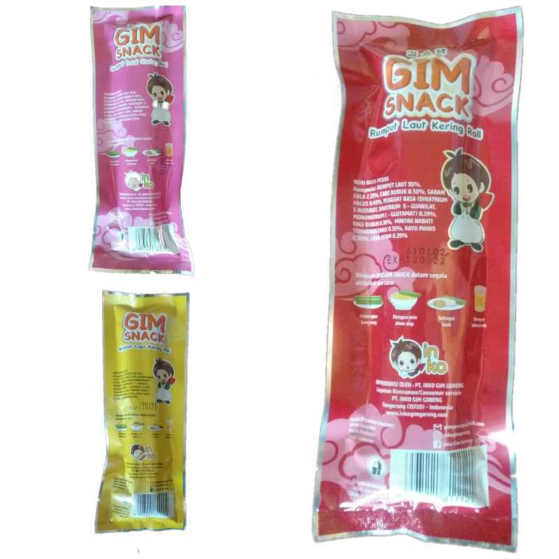 Jual Gim Snack Rumput laut All Variant (Madu,Udang,Pedas) di Seller ...