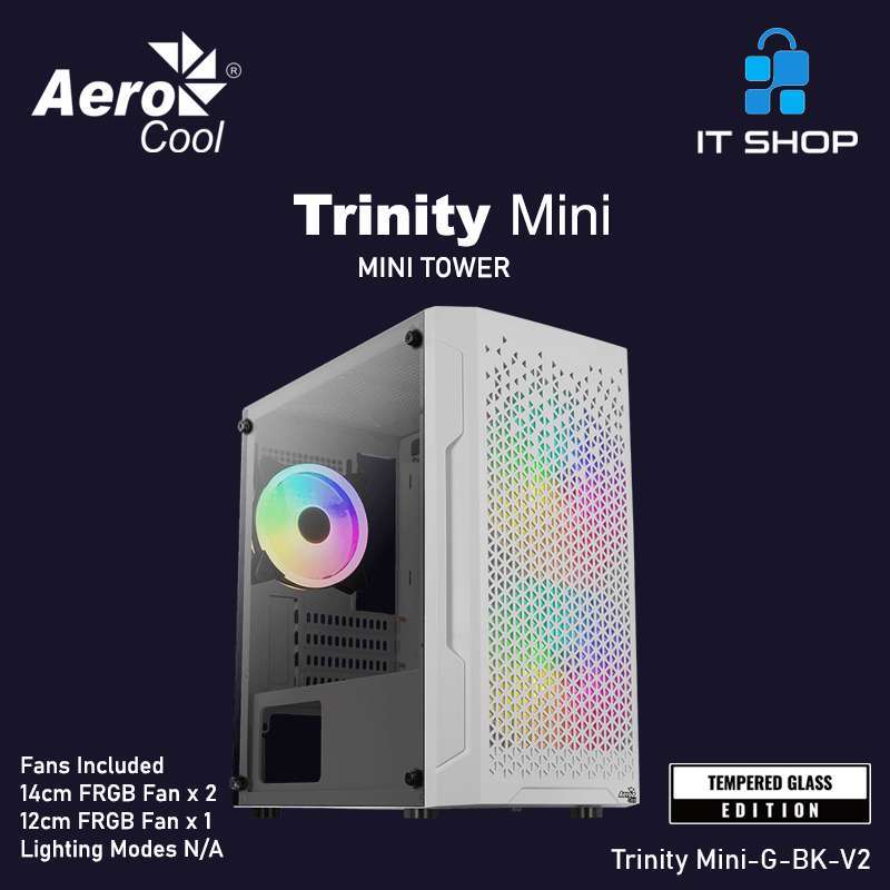 Jual AeroCool Casing Trinity Mini White di Seller IT Shop Official ...