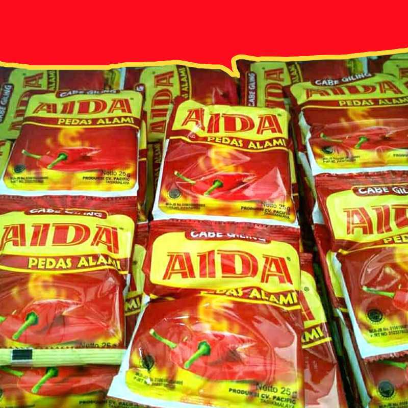 Jual Bubuk Cabe Merk Aida 25 Gram - Cabai Bubuk Pelengkap Rasa Di ...