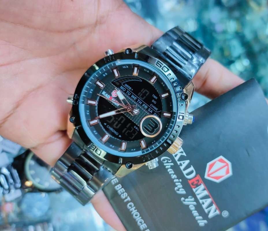 Promo BERGARANSI 100% Jam Tangan Pria KADEMAN DUALTIME ORIGINAL Lengkap ...