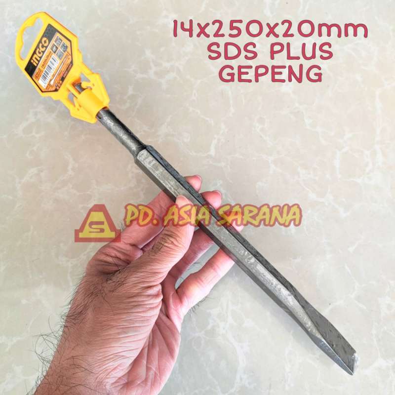 Jual 14x250x20 Mata Bor Gepeng Sds Plus Chisel Ingco Bobok Beton Tembok Di Seller Asia Sarana