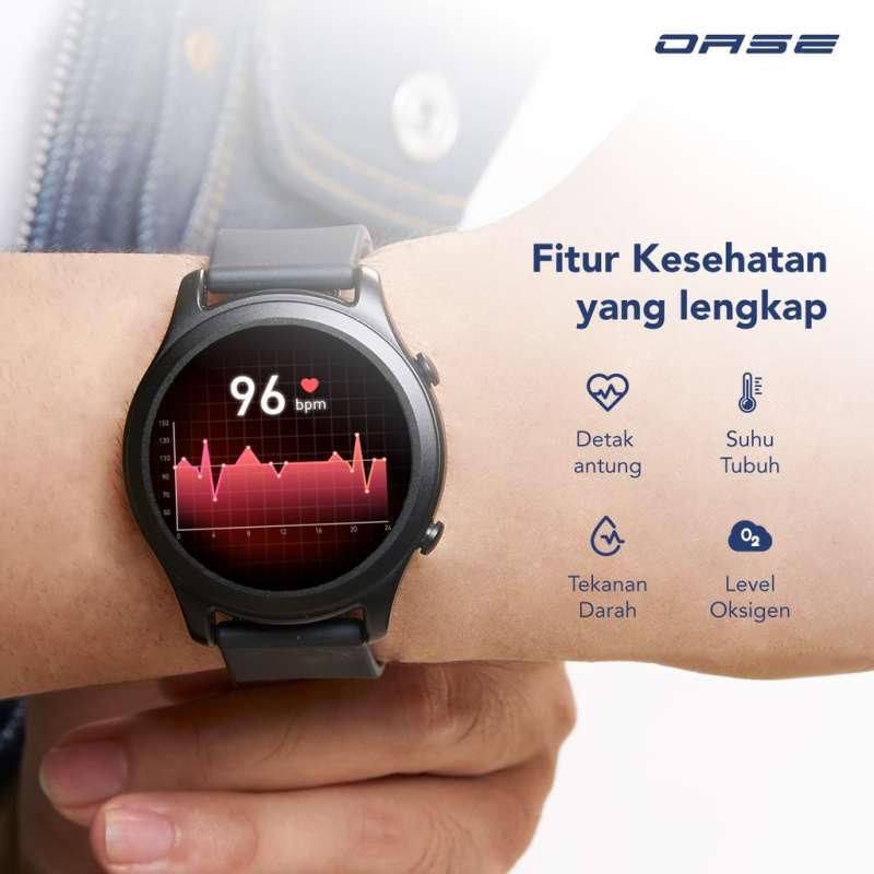Jual Oase Horizon W1 Smartwatch Pemantau Oksigen Free Limited Strap ...