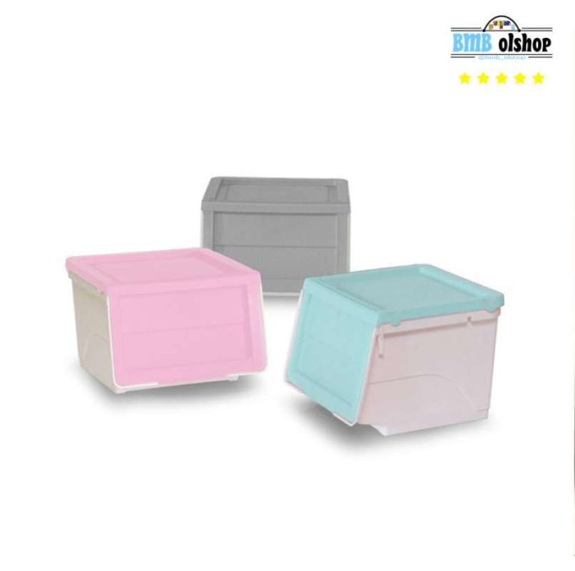 Promo Container box plastik box penyimpanan tempat serbaguna OSS - pink ...