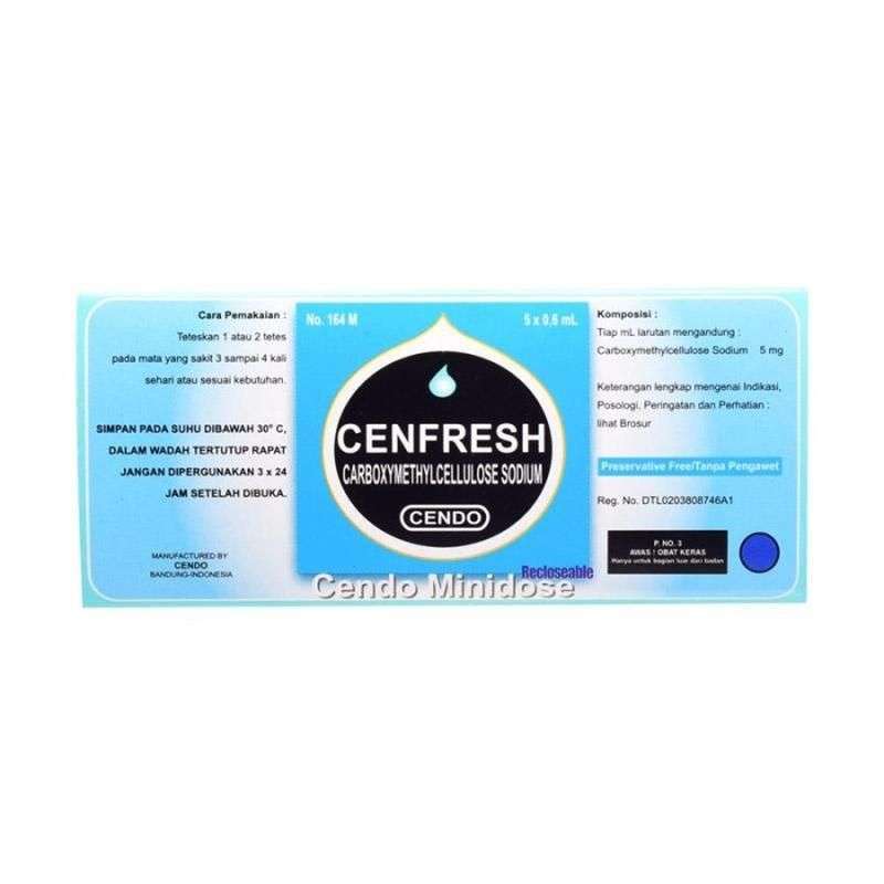 Promo Cendo Cenfresh Minidose 5x0.6 ml Tetes Mata Diskon 2% di Seller ...
