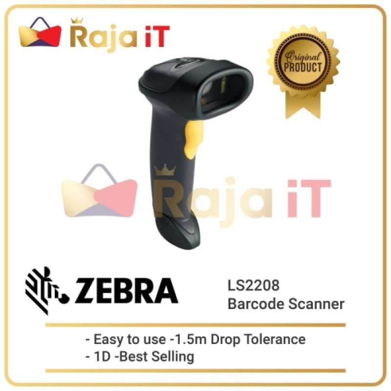 Jual Unik ZEBRA Symbol Barcode Scanner LS2208 LS 2208 1D Auto Scan ...